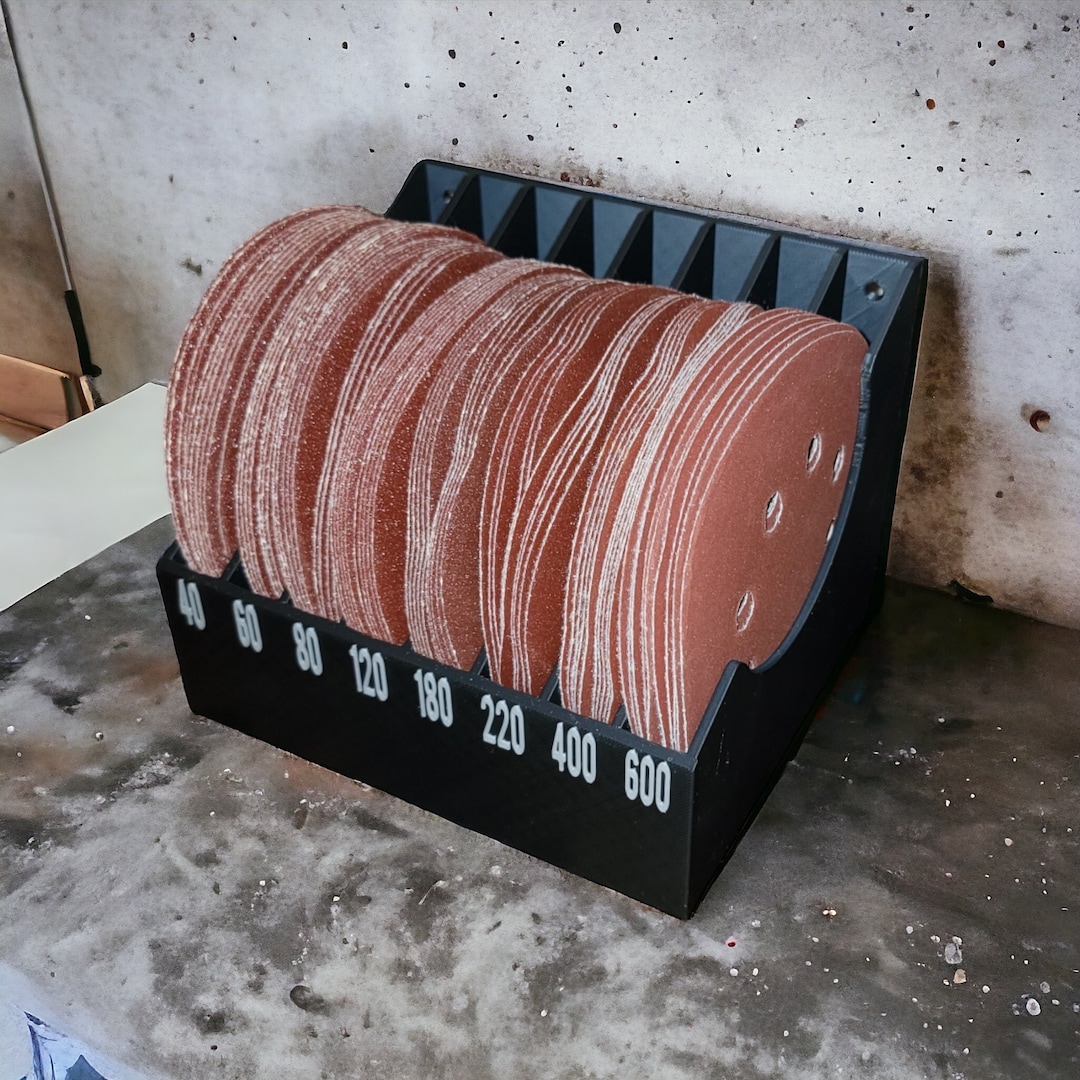 5 IN Sanding Disc Storage Box, Sanding Pad Holder, Sanding Disk Storage ...