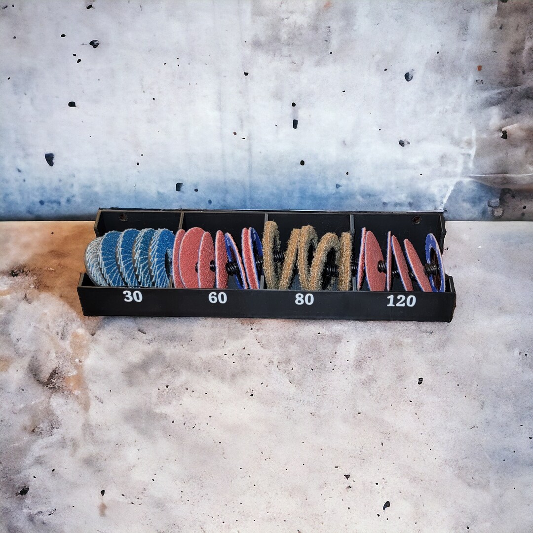 2 IN Sanding Disc Storage Box, Sanding Pad Holder, Sanding Disk Storage ...