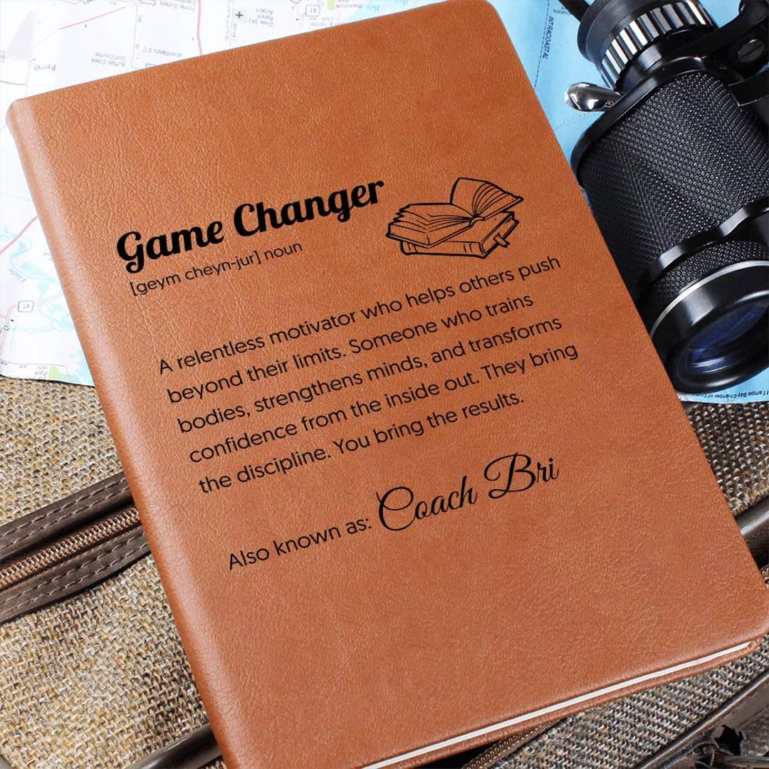 Personalized Personal Trainer Journal Gift – Custom Game Changer ...