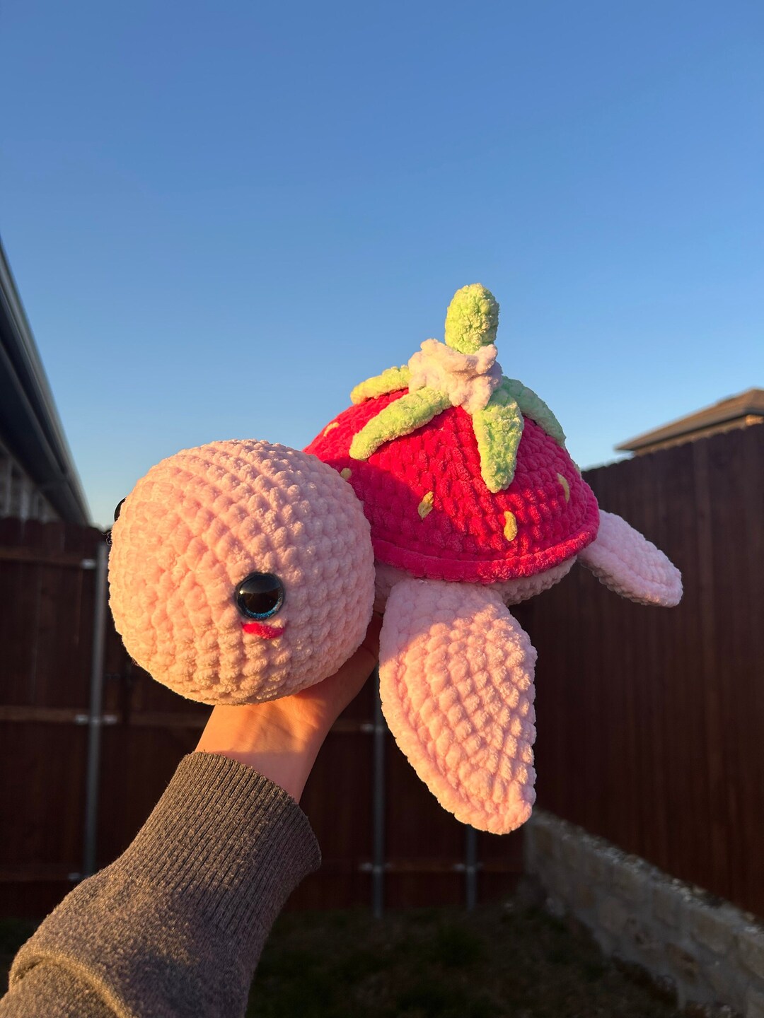 Large Turtle Crochet Plushie Amigurumi Stuffed Animal - Etsy