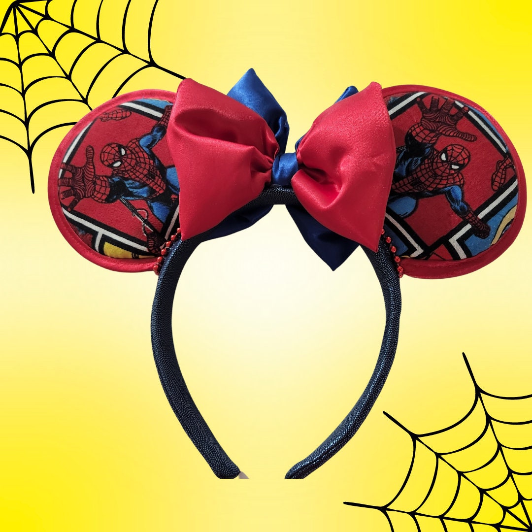 Spiderman Inspired Ears, Spidey, Disneyland, Disney, Webs, Reversible ...