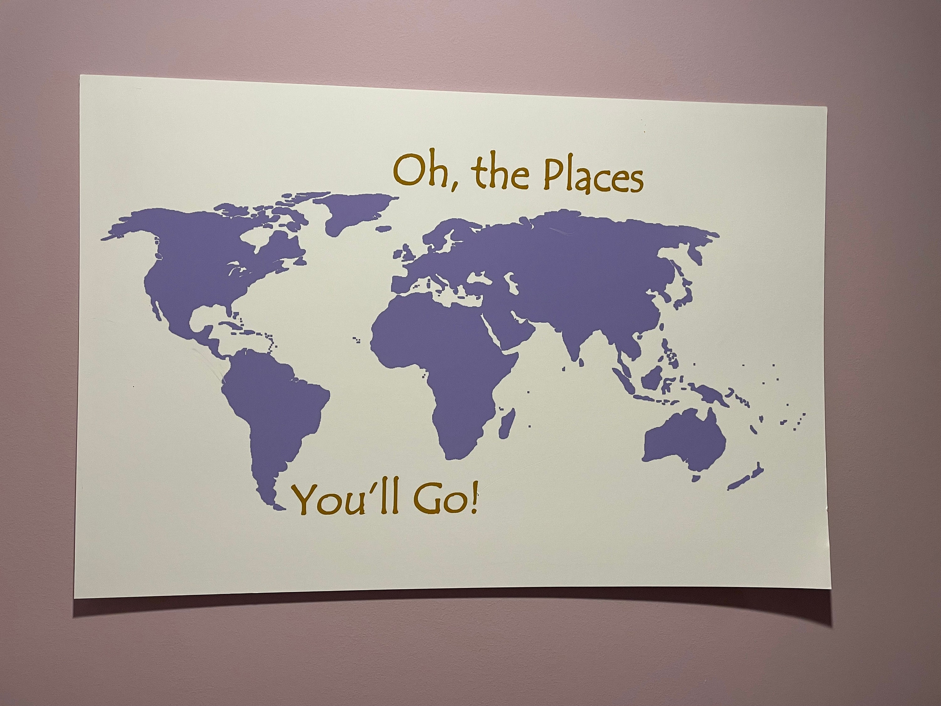 Nursery Décor- Oh, the Places You'll Go - Digital Download - Etsy