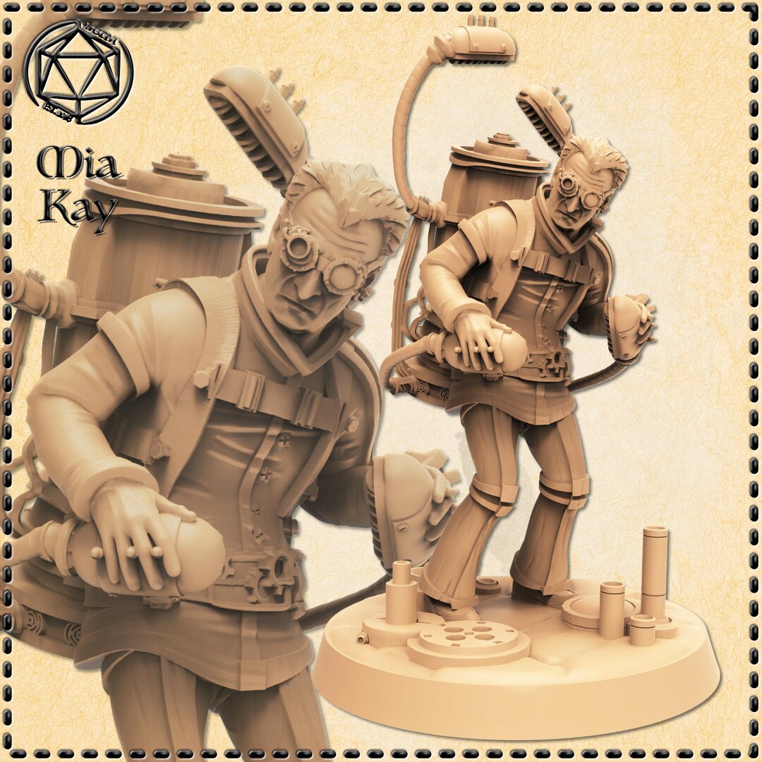 Steampunk Mad Scientist Fantasy Resin Miniature All Tabletop RPG ...