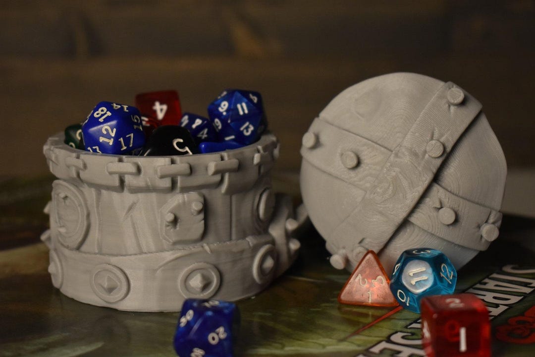 Half Orc Themed Dice, Token, Counter, Trinket Box USA Made • Handmade ...