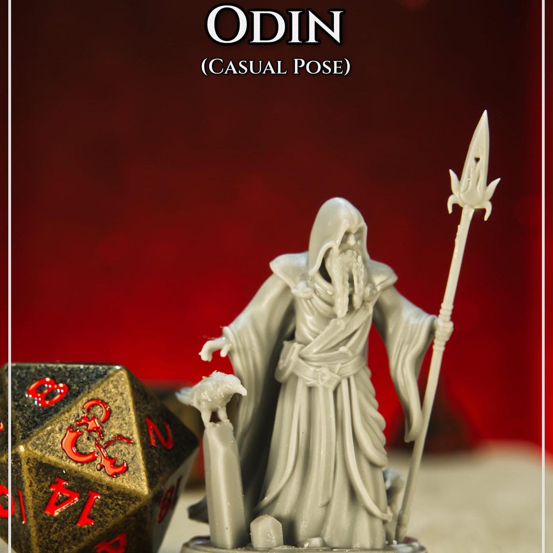 Odin Mini | Norse God Resin Miniature | Viking Mythology TTRPG Figure ...