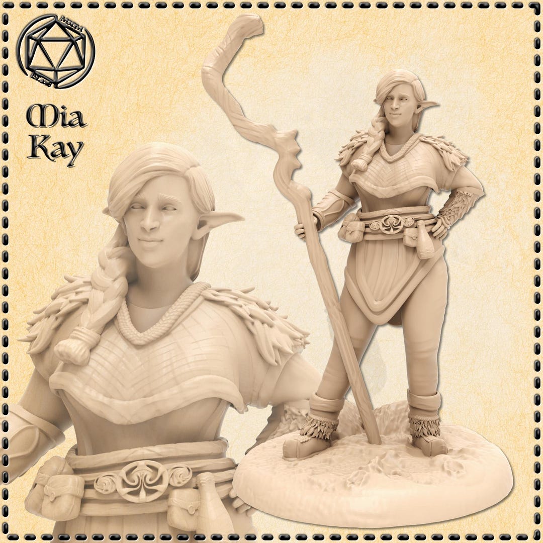 Firbolg Druid | Fantasy Resin Miniature | All Tabletop RPG Compatible ...