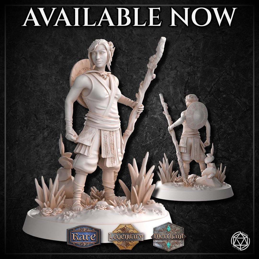 Halfling Monk | Fantasy Resin Miniature | Compatible With All Tabletop ...