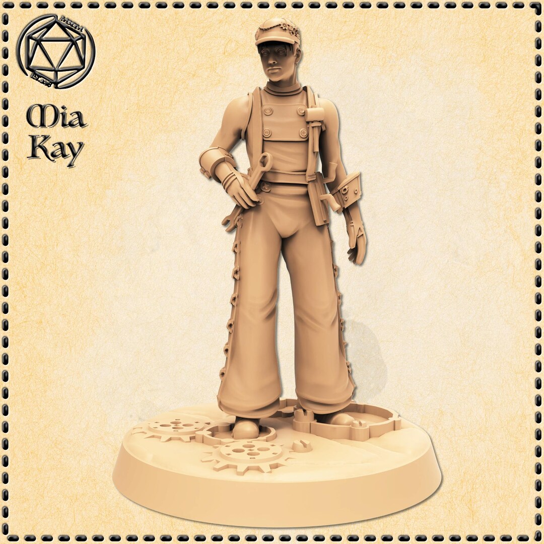 Steampunk Male Factory Worker Fantasy Resin Miniature All Tabletop RPG ...
