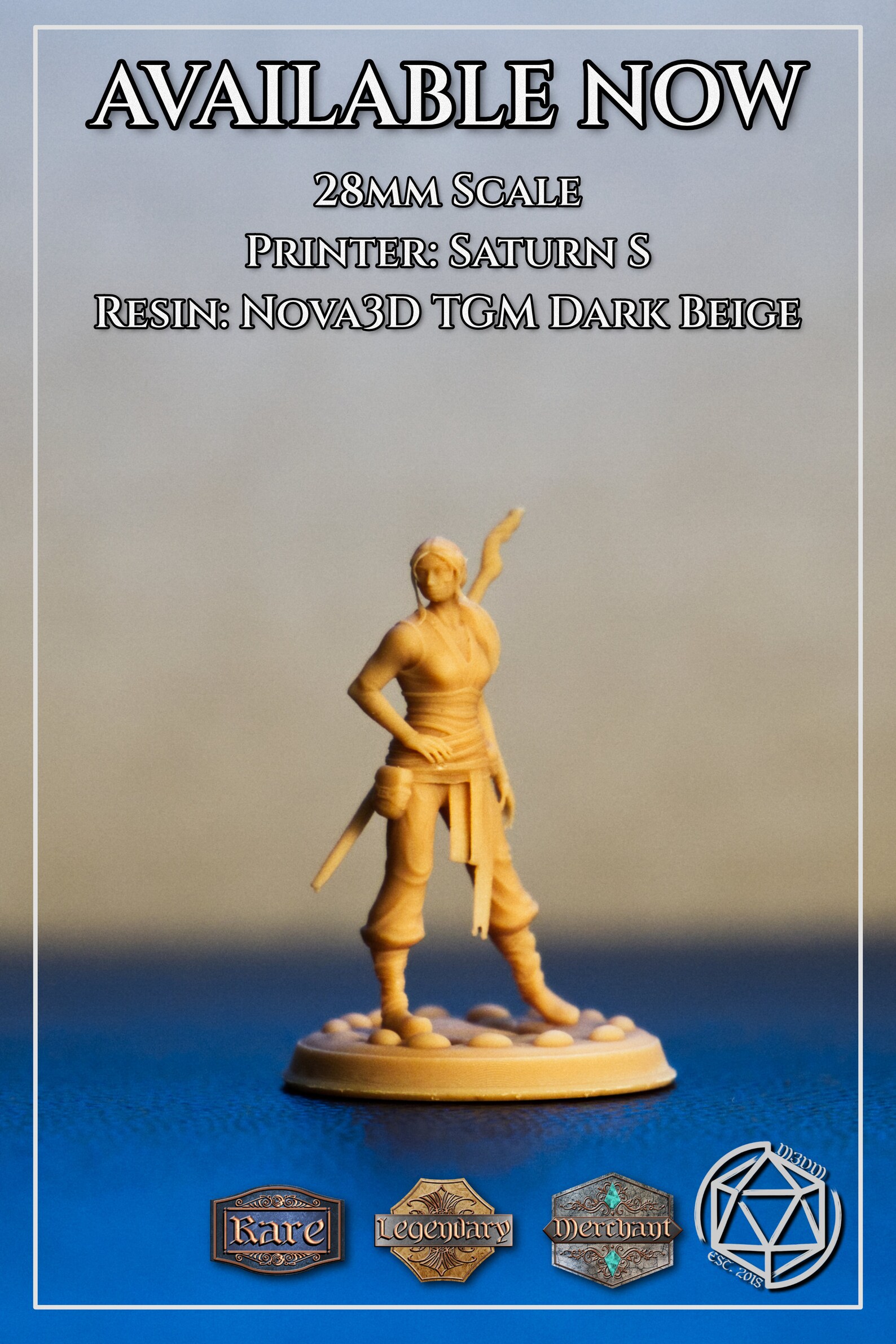 Female Elf Monk Fantasy Resin Miniature All Tabletop RPG Compatible RPG ...