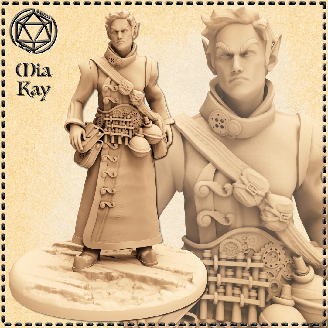 Elf Alchemist Fantasy Resin Miniature All Tabletop RPG Compatible RPG ...