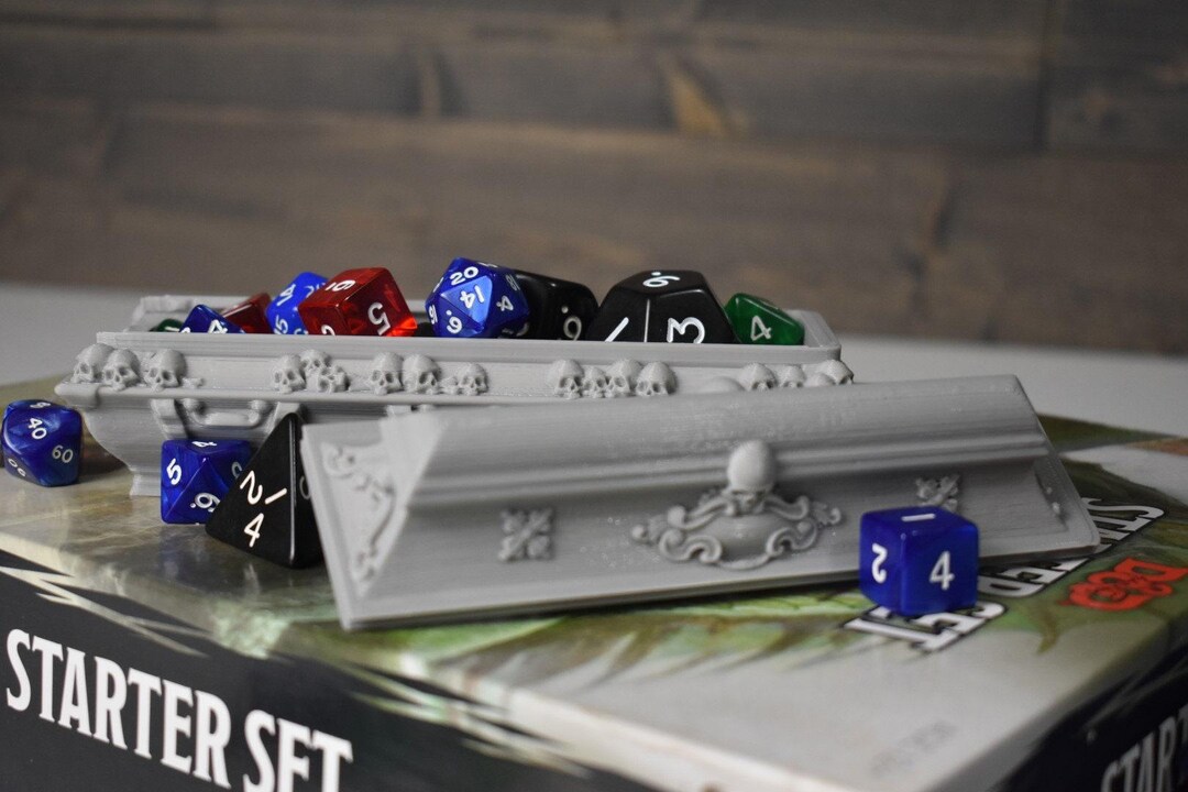 Casket Dice, Token, Counter, Trinket Box USA Made • Handmade RPG Dice ...