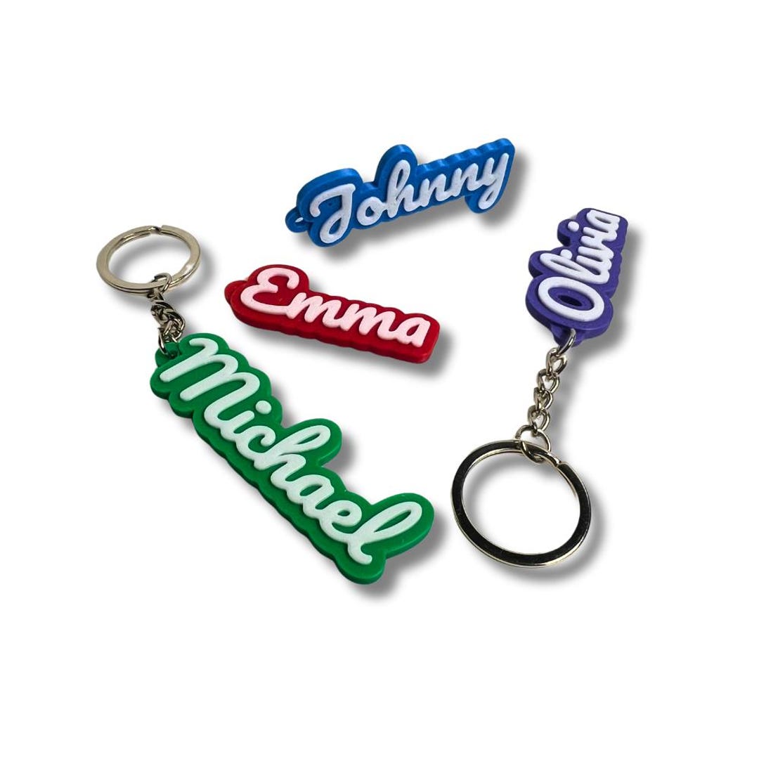 Personalized Keychain, Name Tag, Backpack, Custom Name Keychains Gifts ...
