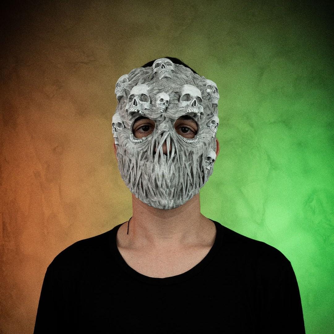 Ghoul Face Halloween Party Mask - Etsy