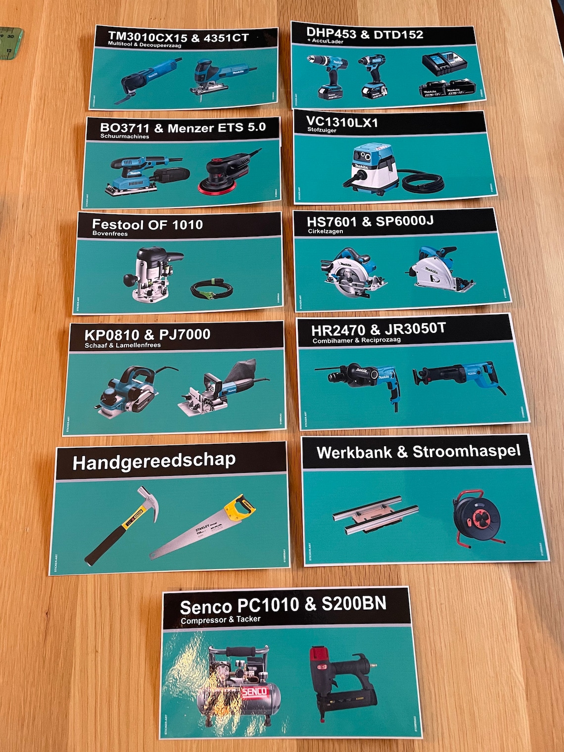 Makita Festools MBOX Bosch Hikoki Tool Stickers - Etsy