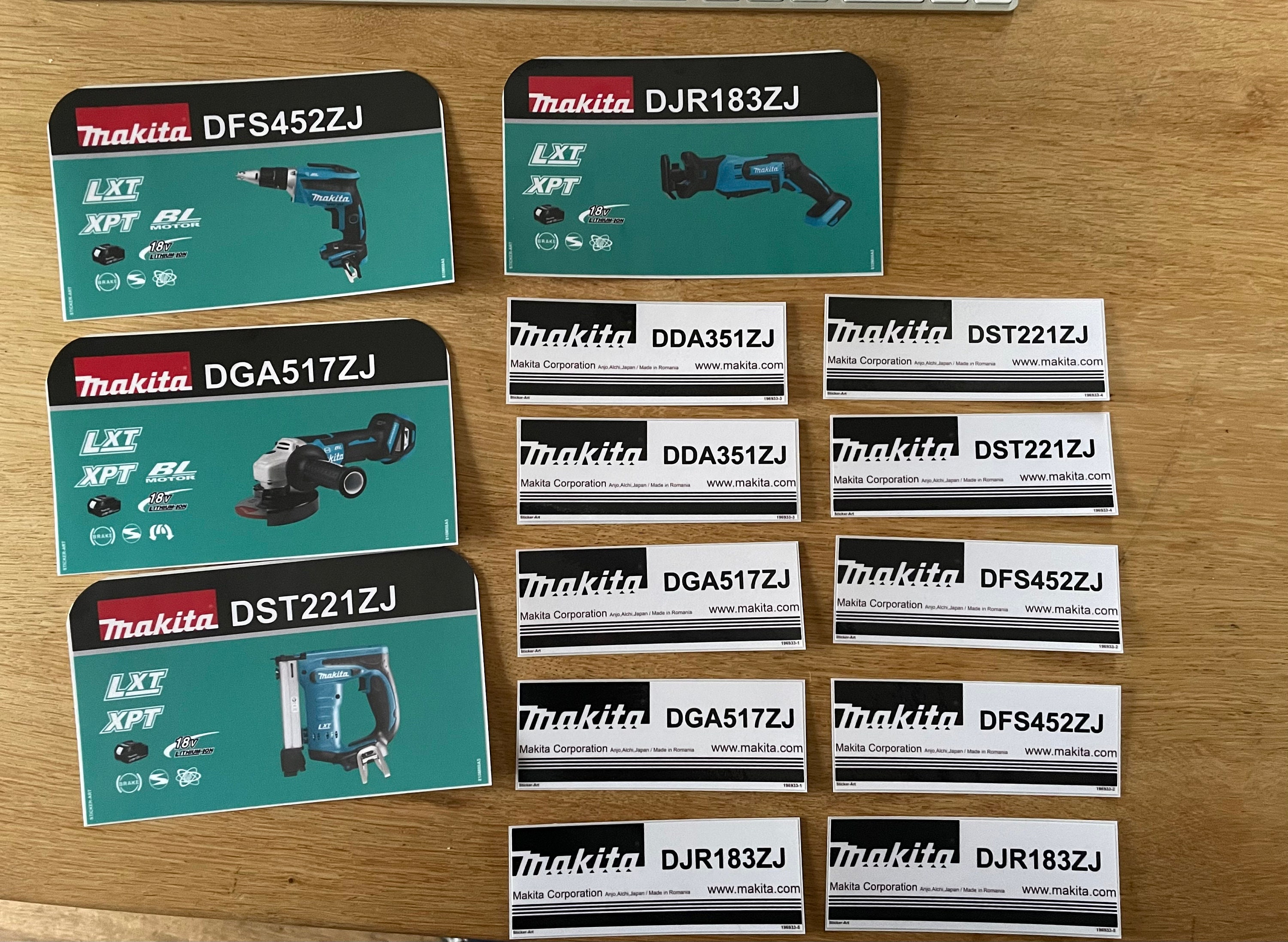 Makita Festools MBOX Bosch Hikoki Tool Sticker Labels - Etsy.de