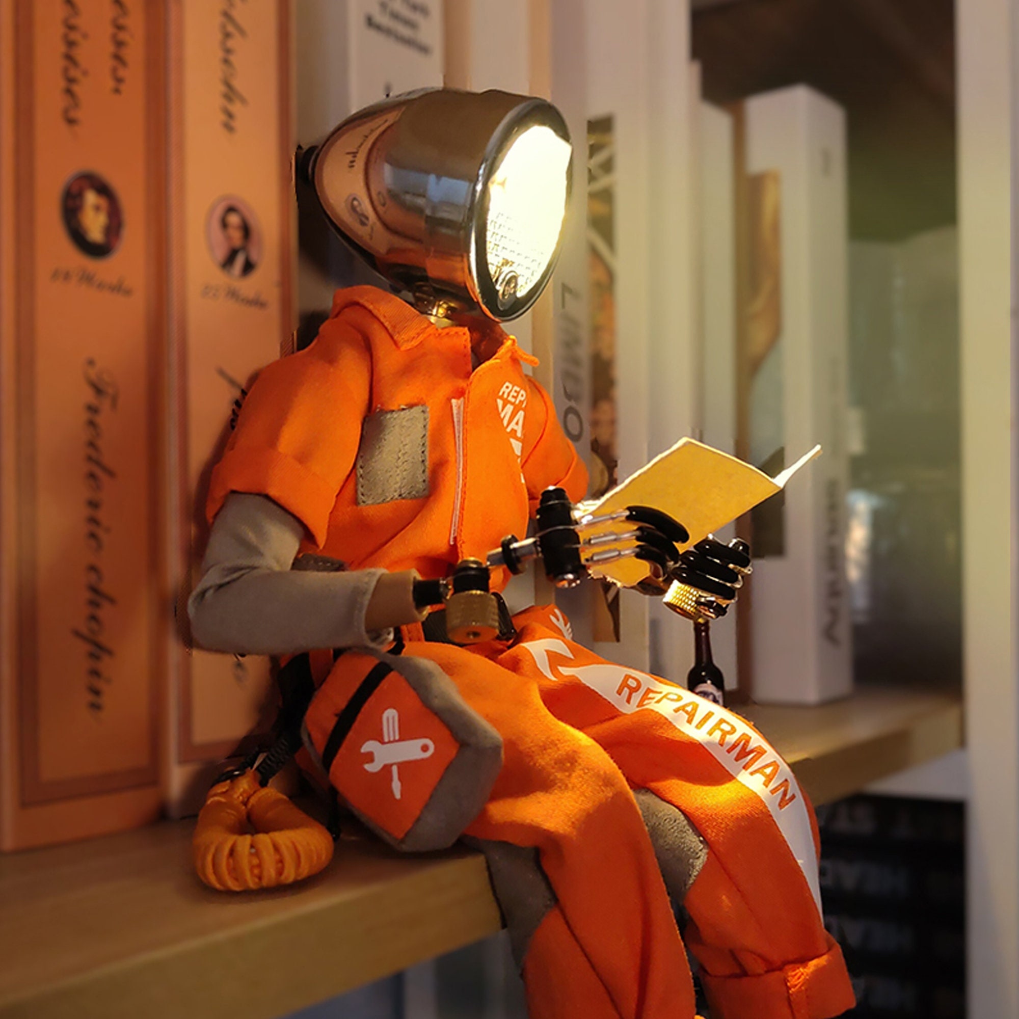 Robots, Table Lamps, Cyberpunk, Handmade Robots, Gifts for Boys, New ...