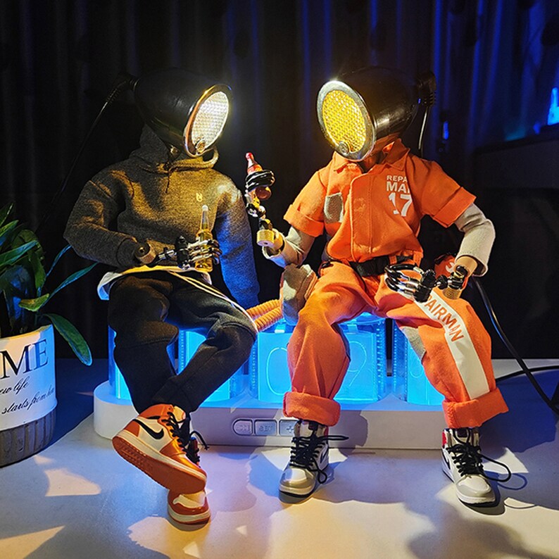 Robots, Table Lamps, Cyberpunk, Handmade Robots, Gifts for Boys, New ...