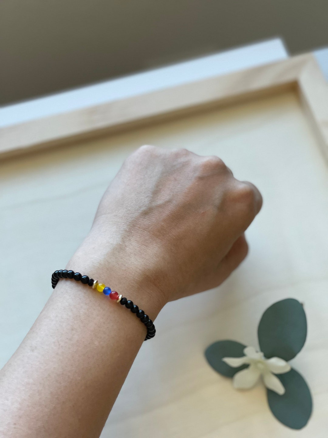 Ecuador, Flag Bracelet, Ecuador Bracelet, Ecuador Flag • 4mm Bead ...