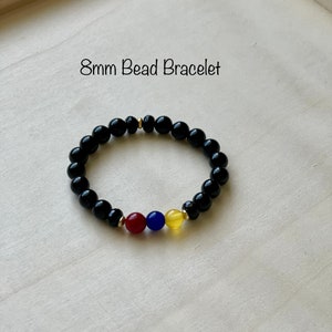Ecuador, Flag Bracelet, Ecuador Bracelet, Ecuador Flag • 8mm Bead ...