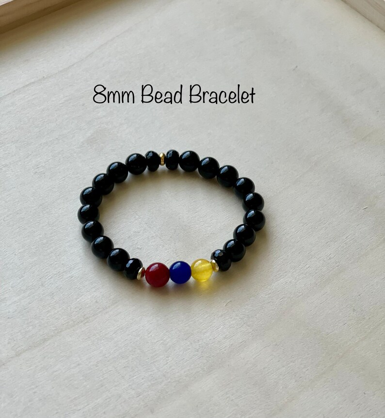 Ecuador, Flag Bracelet, Ecuador Bracelet, Ecuador Flag • 8mm Bead ...