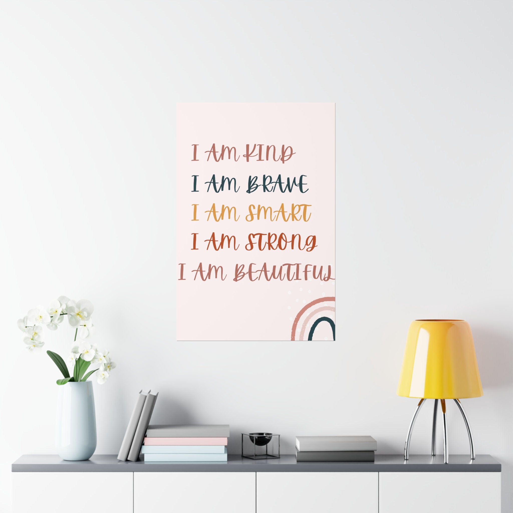 Daily Affirmation Wall Art, Self Love Poster, Therapeutic Poster ...