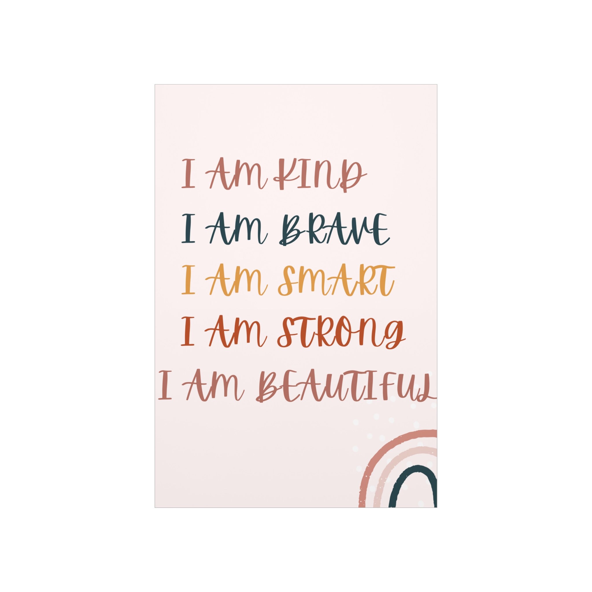 Daily Affirmation Wall Art, Self Love Poster, Therapeutic Poster ...