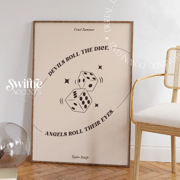 Taylor Swiftie Devils Roll the Dice - Etsy