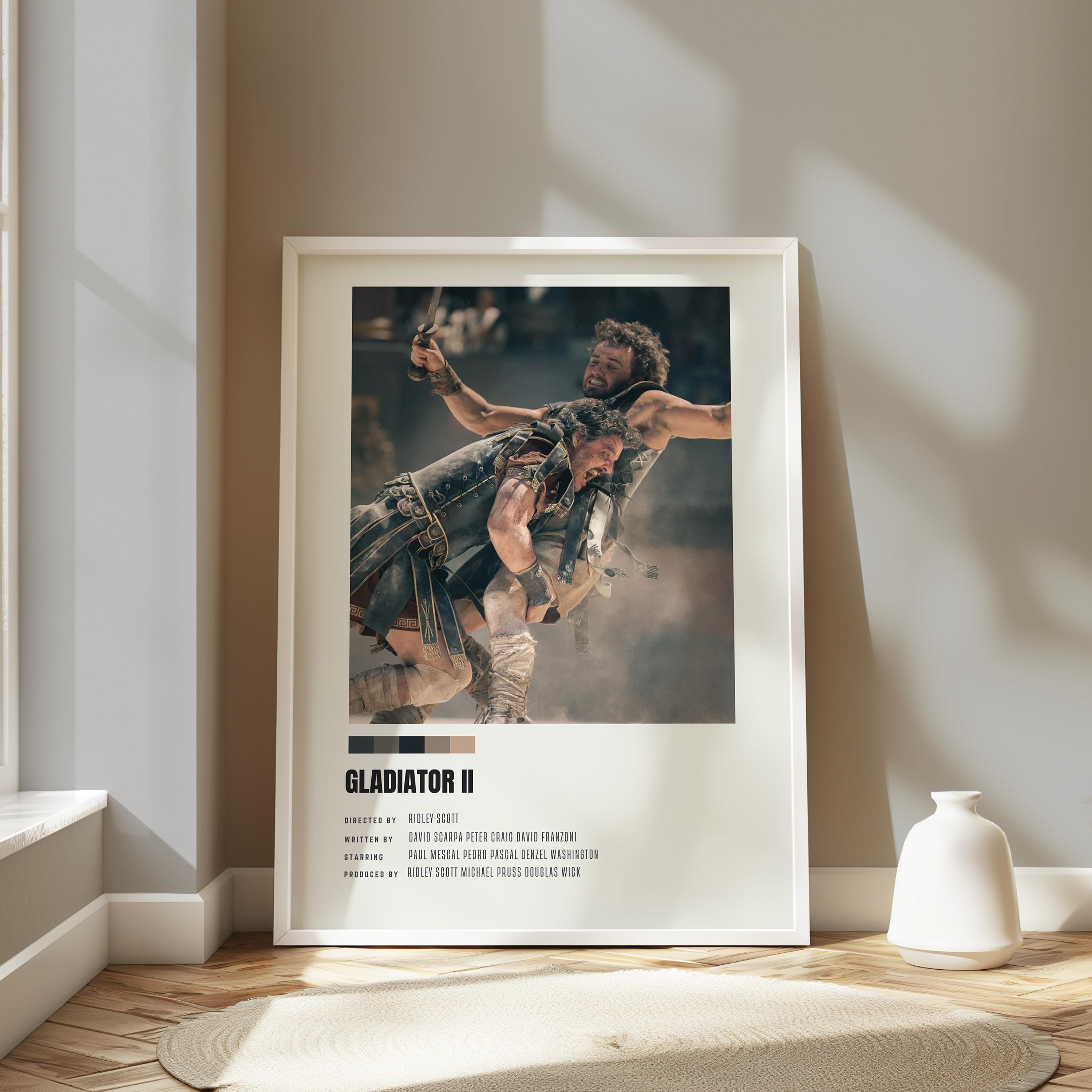 Gladiator II Minimalist Movie Poster Custom Movie Poster Vintage Art ...