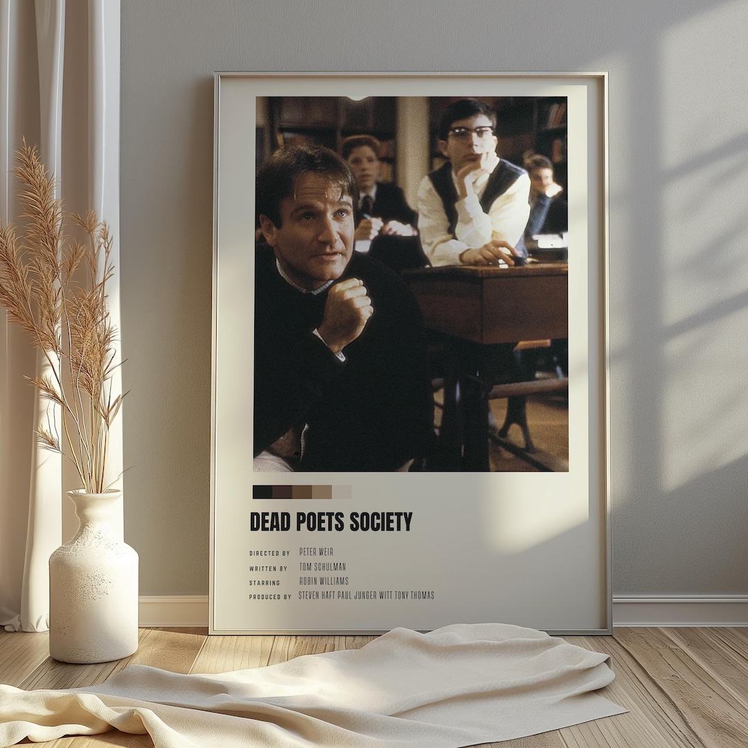 Dead Poets Society Minimalist Movie Poster Custom Movie Poster Vintage ...