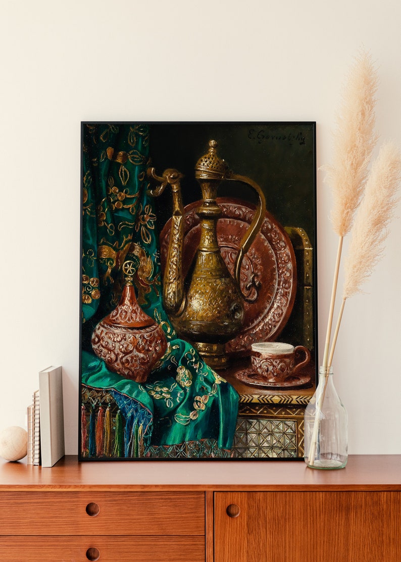 PRINTABLE Traditional Still Life Pottery Painting Vintage Still Life ...