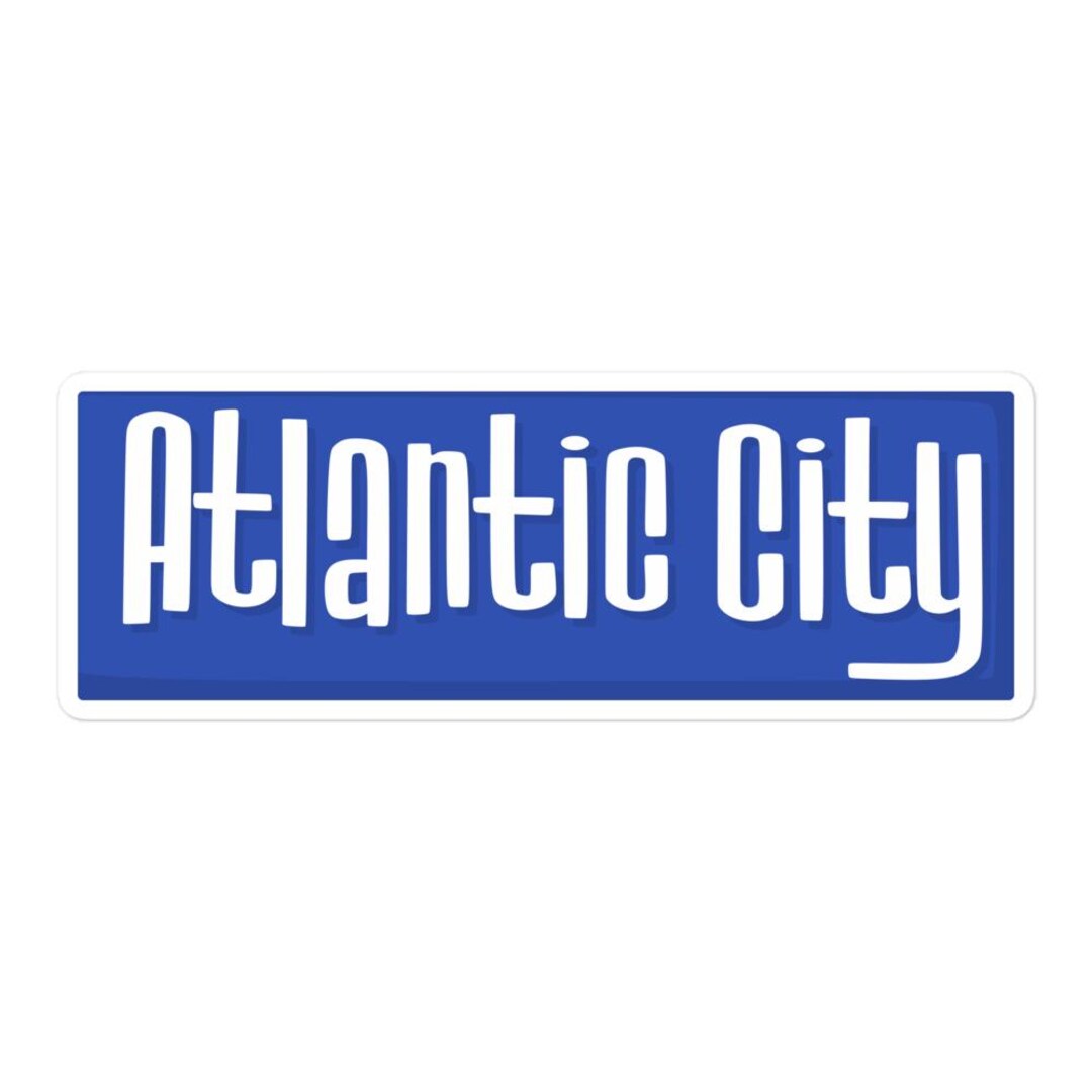 Atlantic City New Jersey Sticker - Etsy
