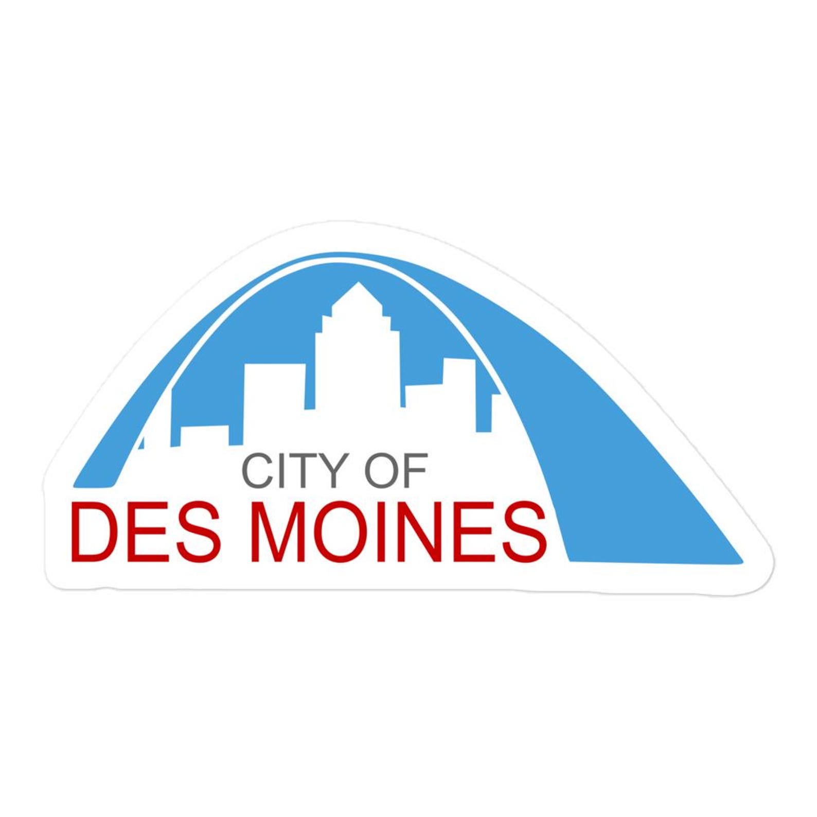Des Moines Iowa Sticker - Etsy