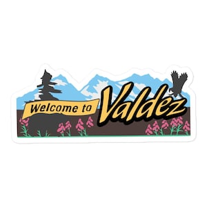 Welcome to Valdez Alaska Sticker - Etsy