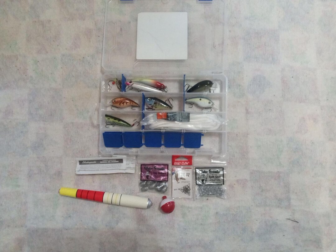 Vintage Fishing Lure Collection With Tackle Box: USA Made - Etsy