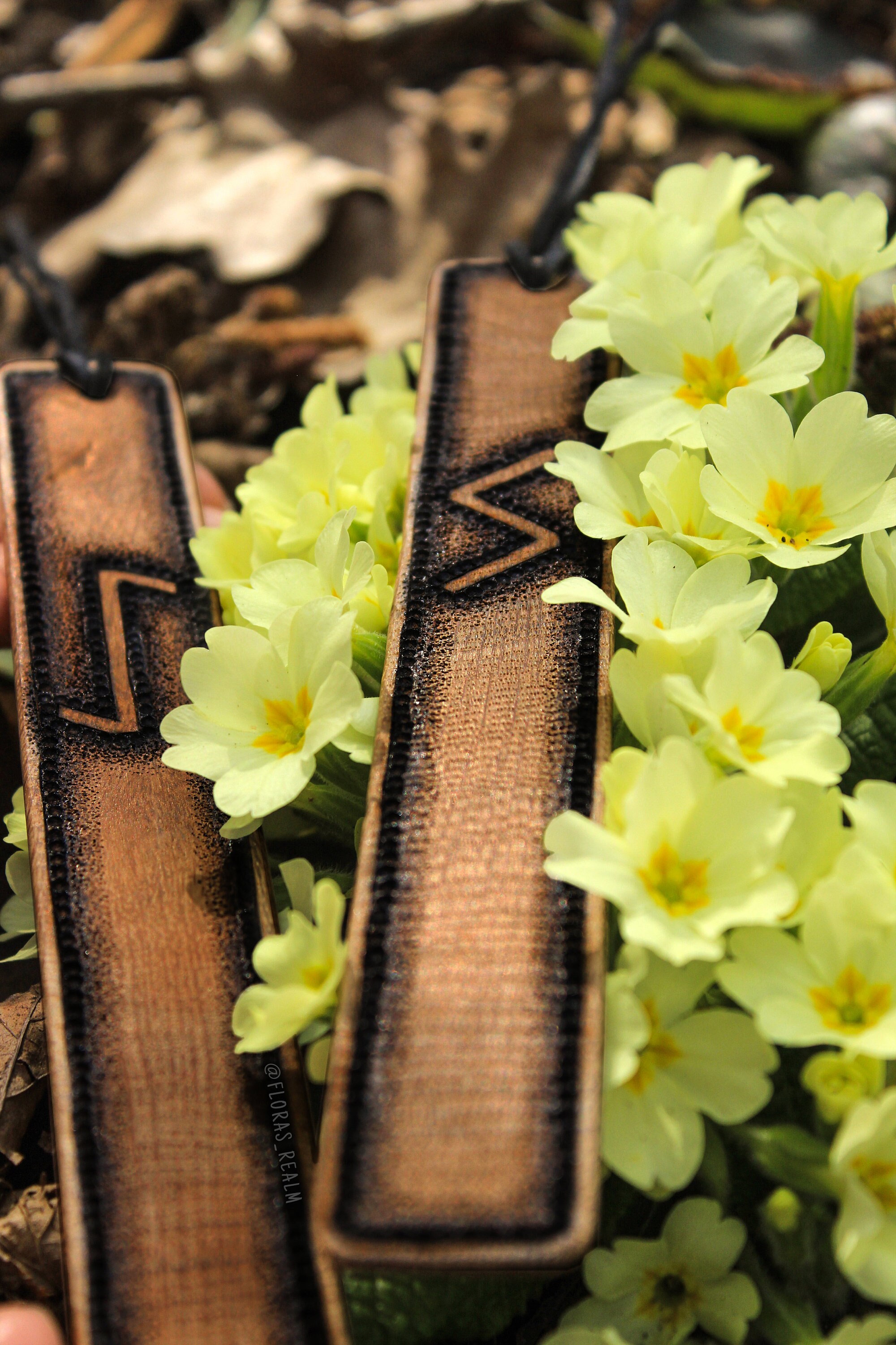 Rune Bookmarks With Sowilo & Eihwaz Elder Futhark Rune Set - Etsy
