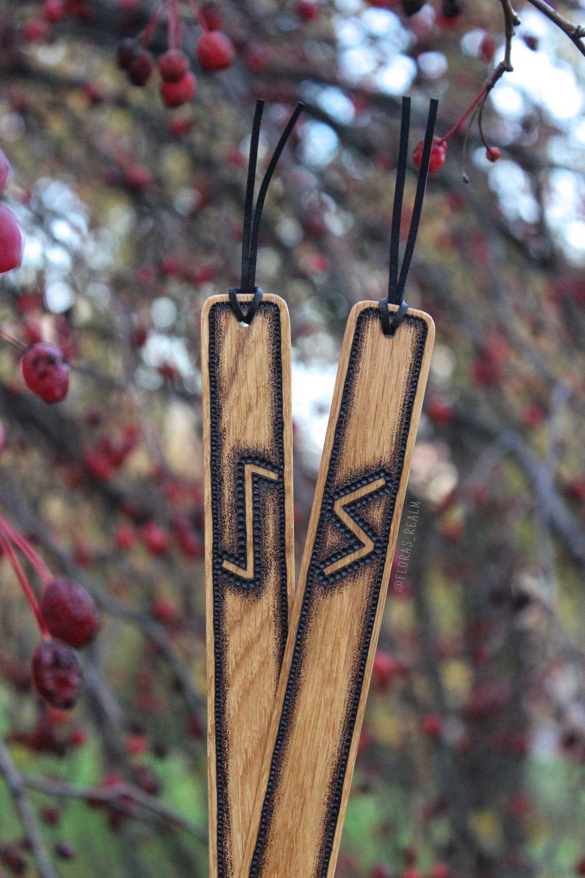 Rune Bookmarks With Sowilo & Eihwaz Elder Futhark Rune Set - Etsy