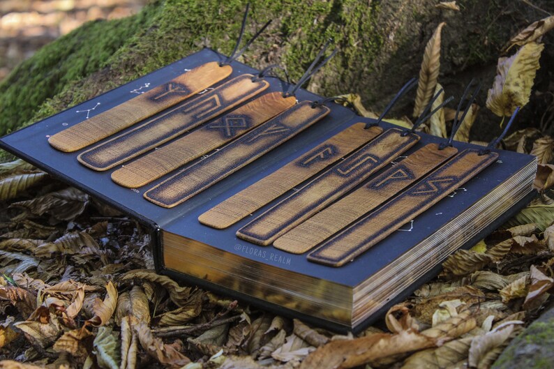 Rune Bookmarks With Sowilo & Eihwaz Elder Futhark Rune Set - Etsy