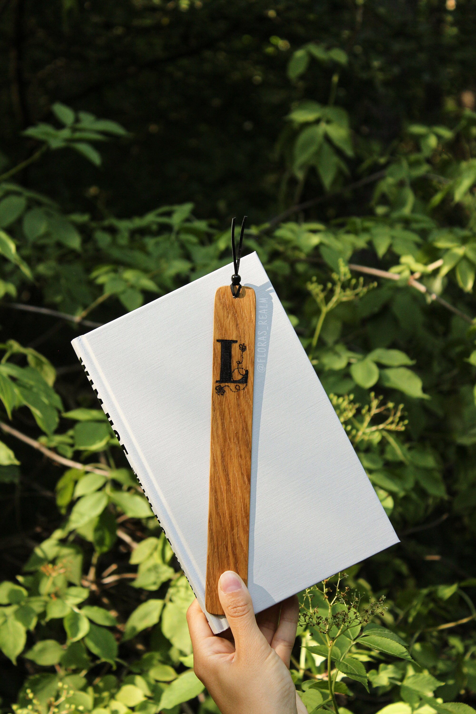 Initial Bookmark From Real Oak Wood Custom Bookmark as a - Etsy