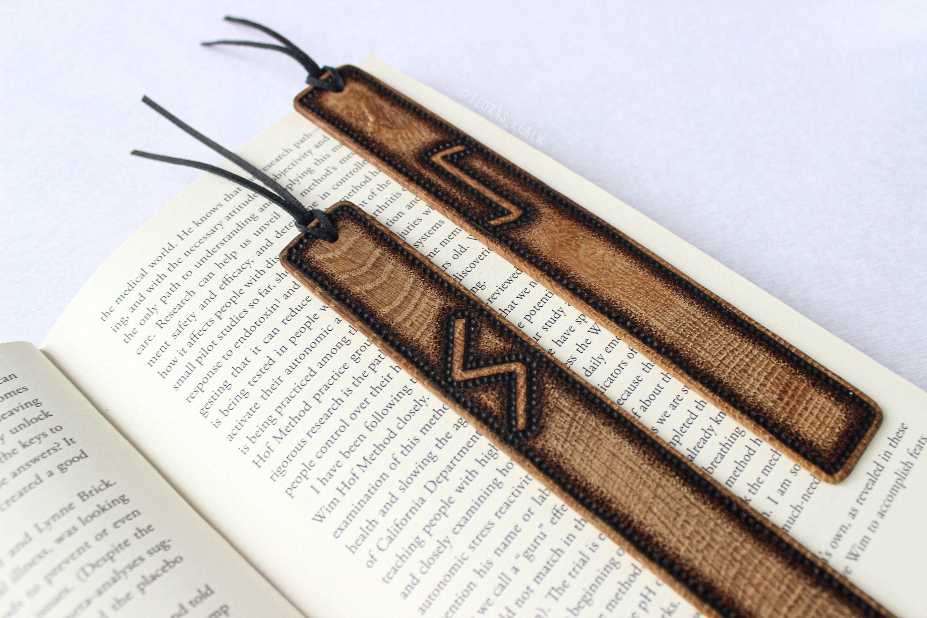 Rune Bookmarks With Sowilo & Eihwaz Elder Futhark Rune Set - Etsy