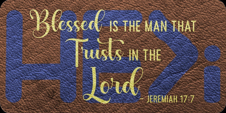 Blessed is the Man PNG, SVG, Silhouette Studio - Etsy