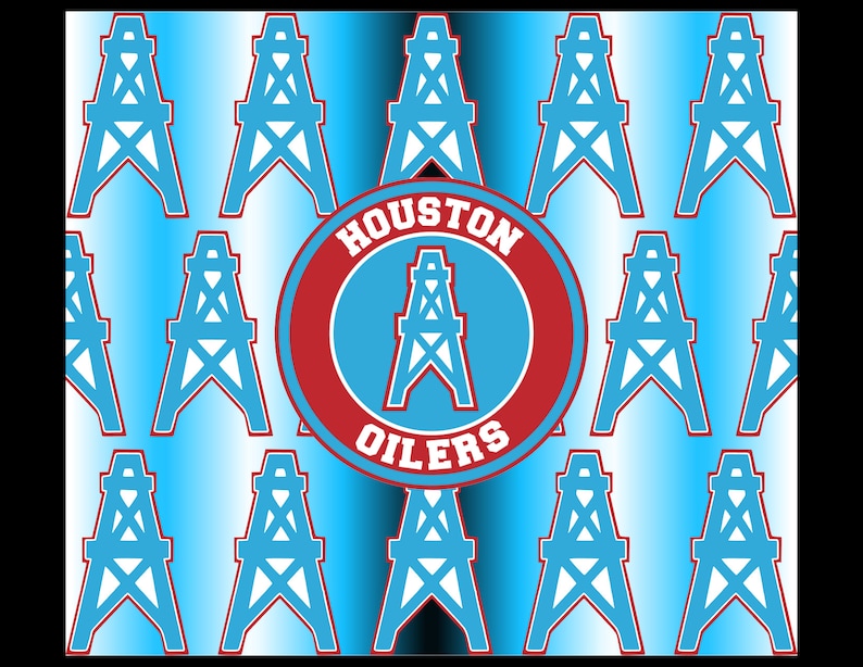 Houston Oilers 20oz Straight Tumbler Sublimation PNG - Etsy