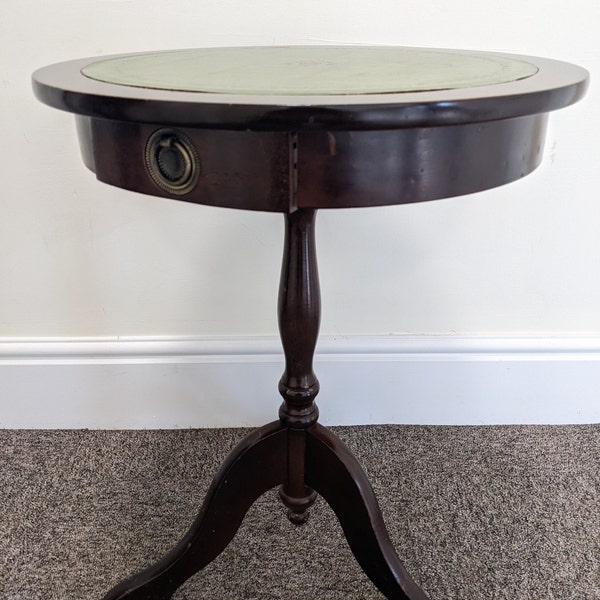 Leather Top Table - Etsy