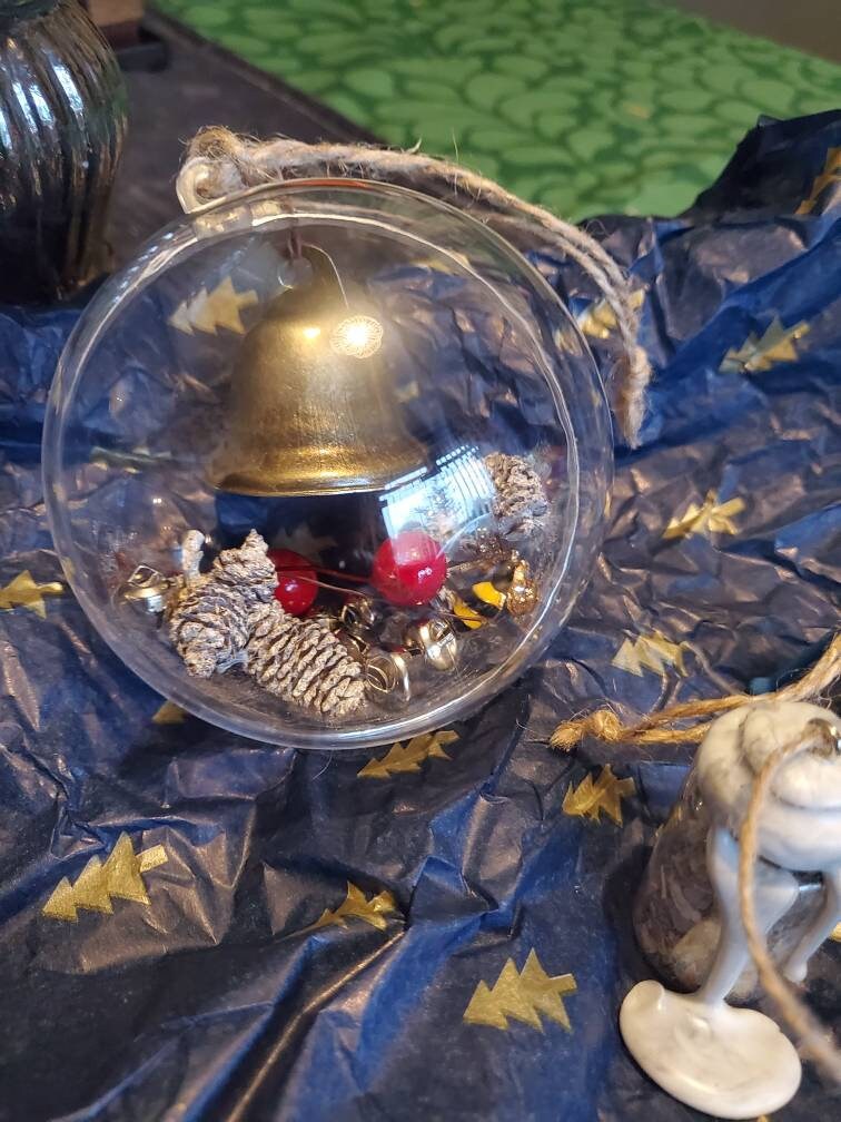Witches Ball/spell Bottle / Baubles Protection Spell Ornaments Tree ...