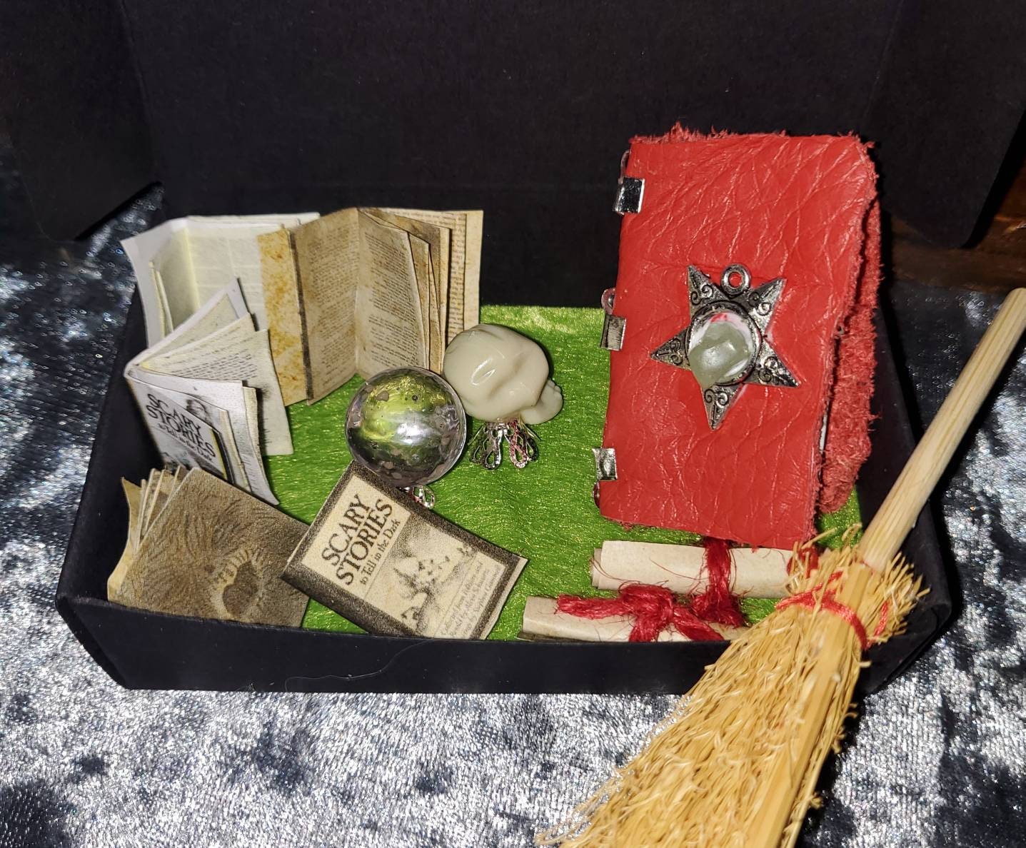 Miniature Witches Cabinet Filled With an Array of Handmade Items. Spell ...