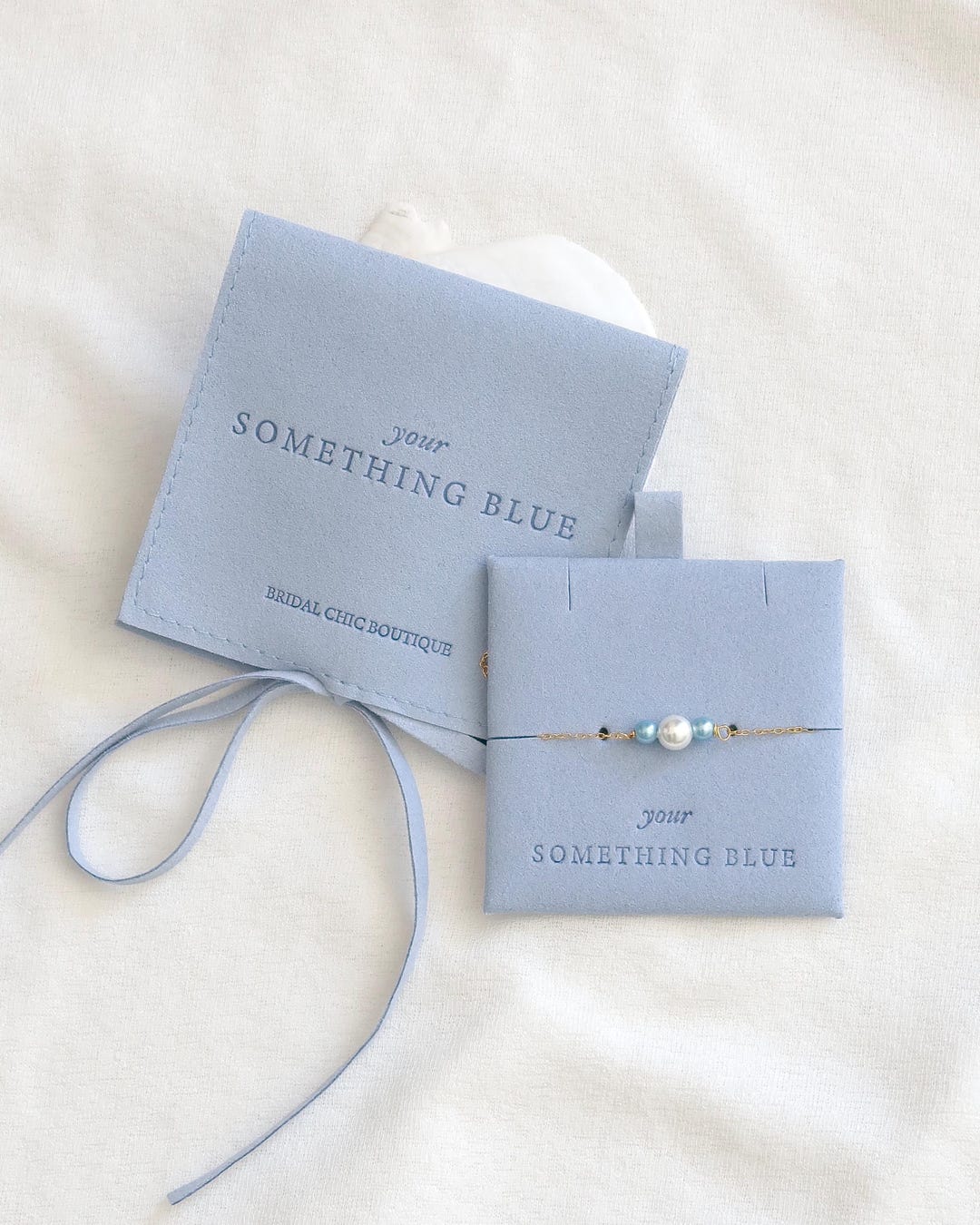 Something Blue Bracelet Sterling Silver Something Blue Gift for Bride ...