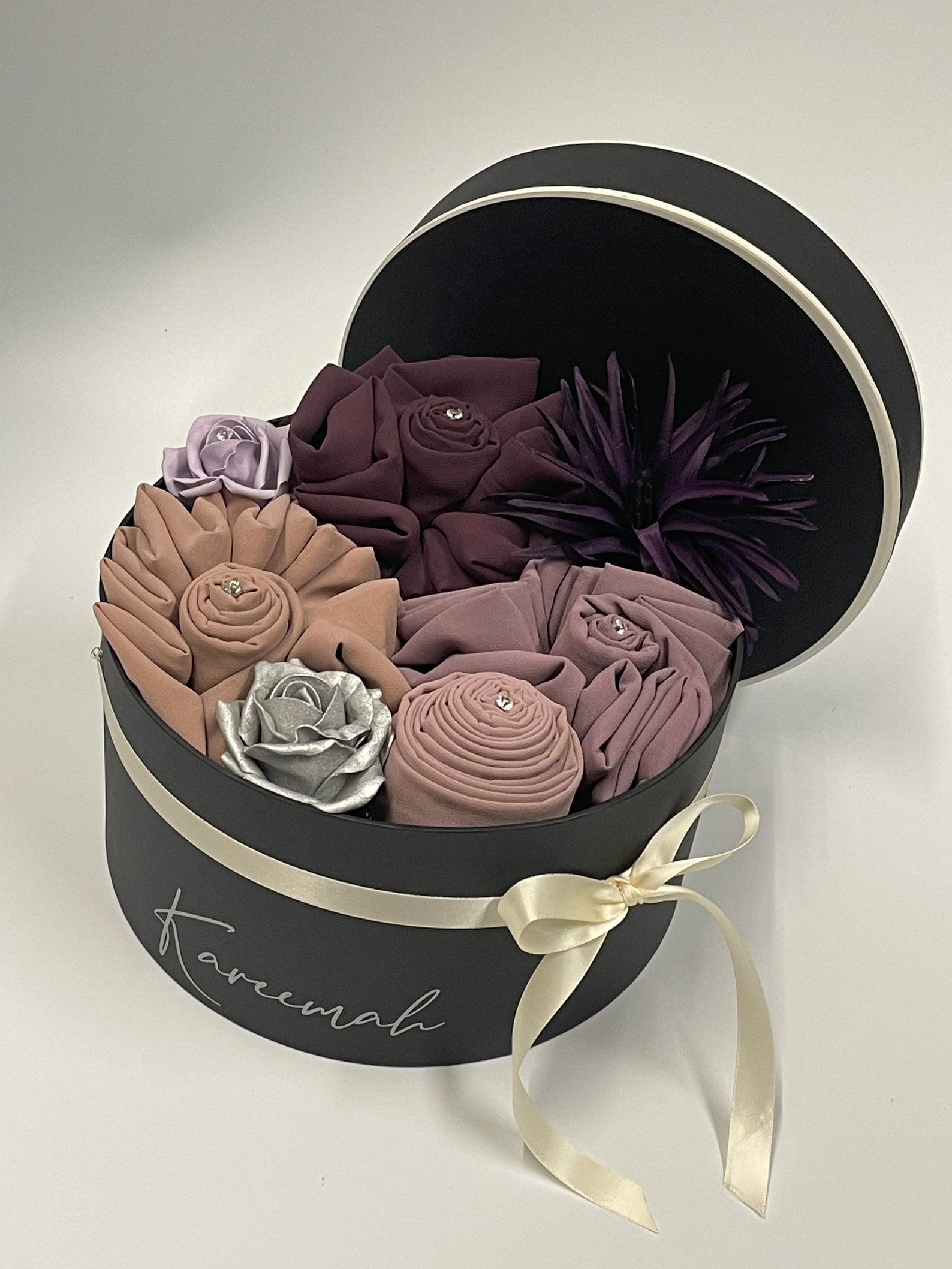 Personalised Hijab Box medium Hijab Boquet, Hijabi, Scarf, Scarves ...