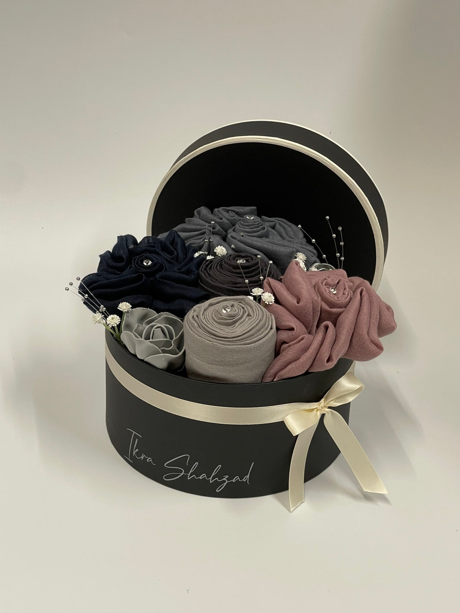 Personalised Hijab Box medium Hijab Boquet, Hijabi, Scarf, Scarves ...