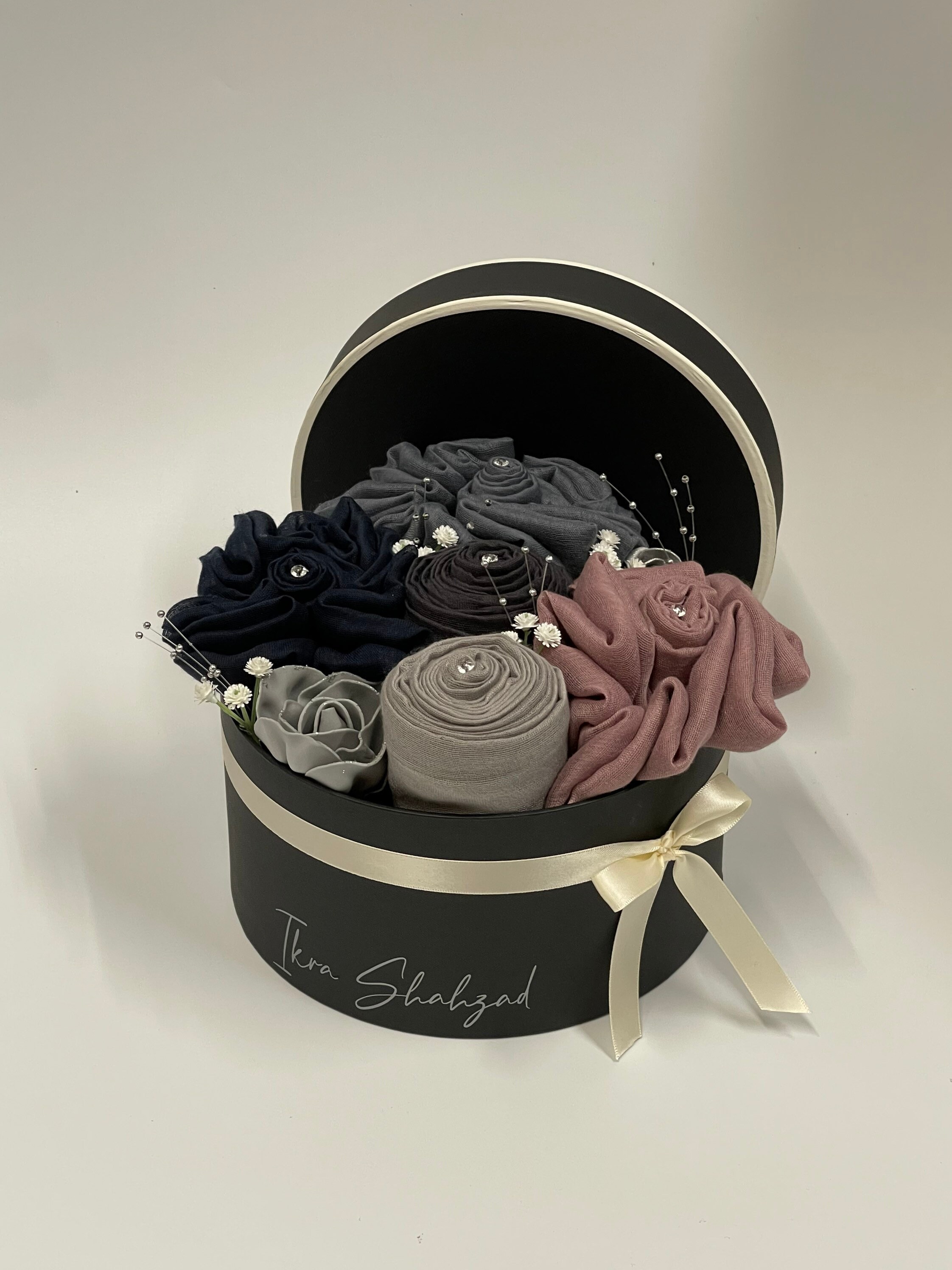 Personalised Hijab Box medium Hijab Boquet, Hijabi, Scarf, Scarves ...