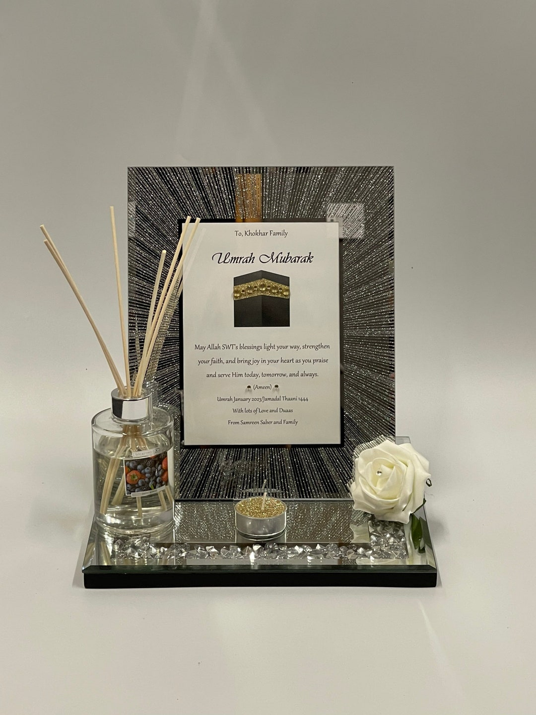 Personalised Umrah Set, Umrah Mubarak, Umrah Mubarak Gift, Umrah Frame ...