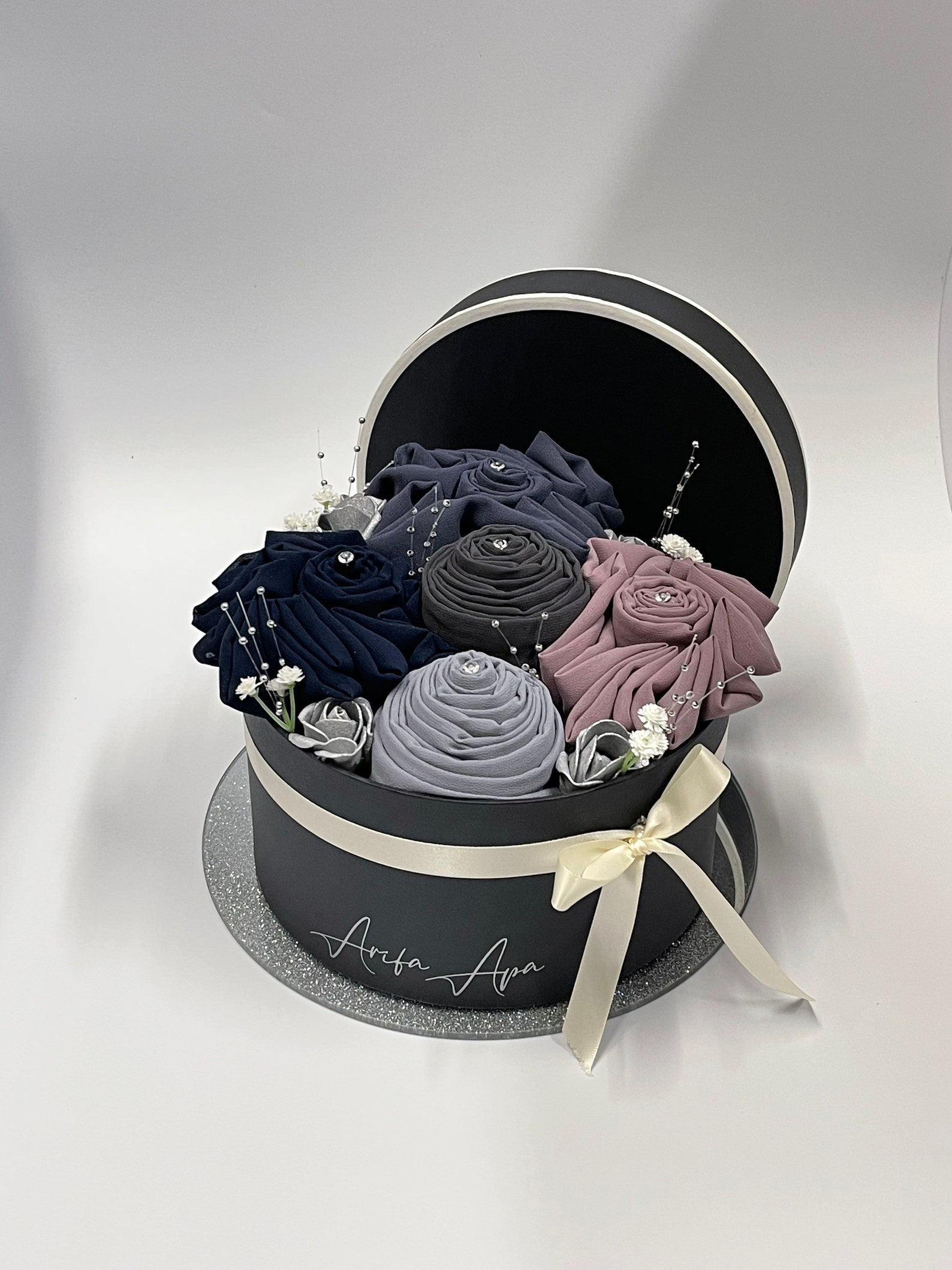Personalised Hijab Box medium Hijab Boquet, Hijabi, Scarf, Scarves ...